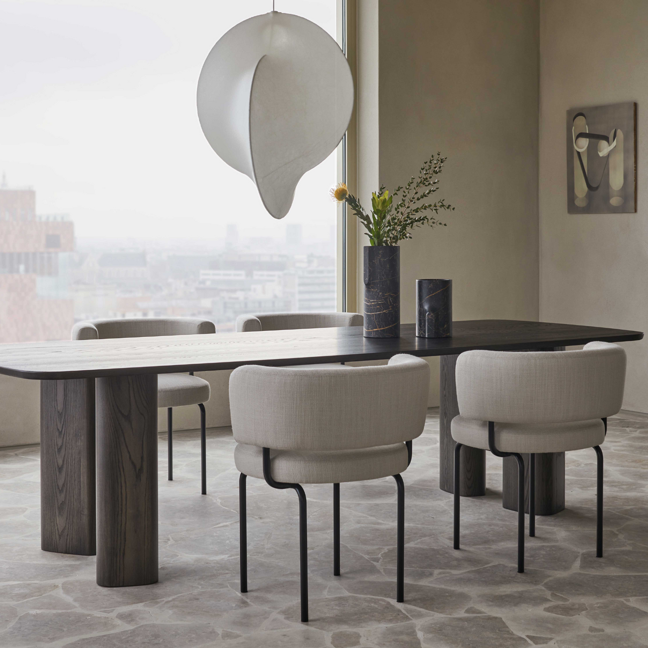 Oso Barrel Shape | Dining Table | Indor Home